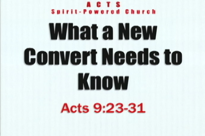 What a New Convert Needs to Know - SHBC